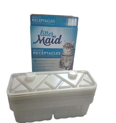 LitterMaid Waste Receptacles Litter 7 Receptacles & 12 Lids | eBay