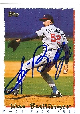 Jim Bullinger autographed Baseball Card (Chicago Cubs) 1995 Topps #428 ...