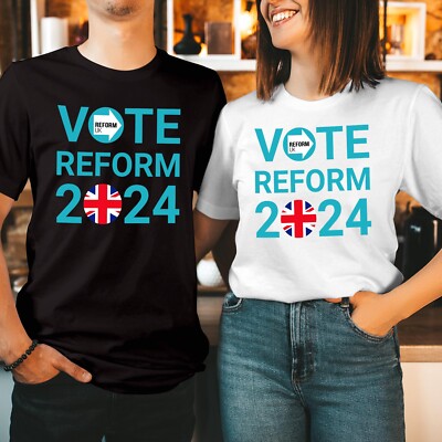 T-SHIRT (RF 2 ) Vote REFORM UK Let's Make Britain Great Farage Shirt ...