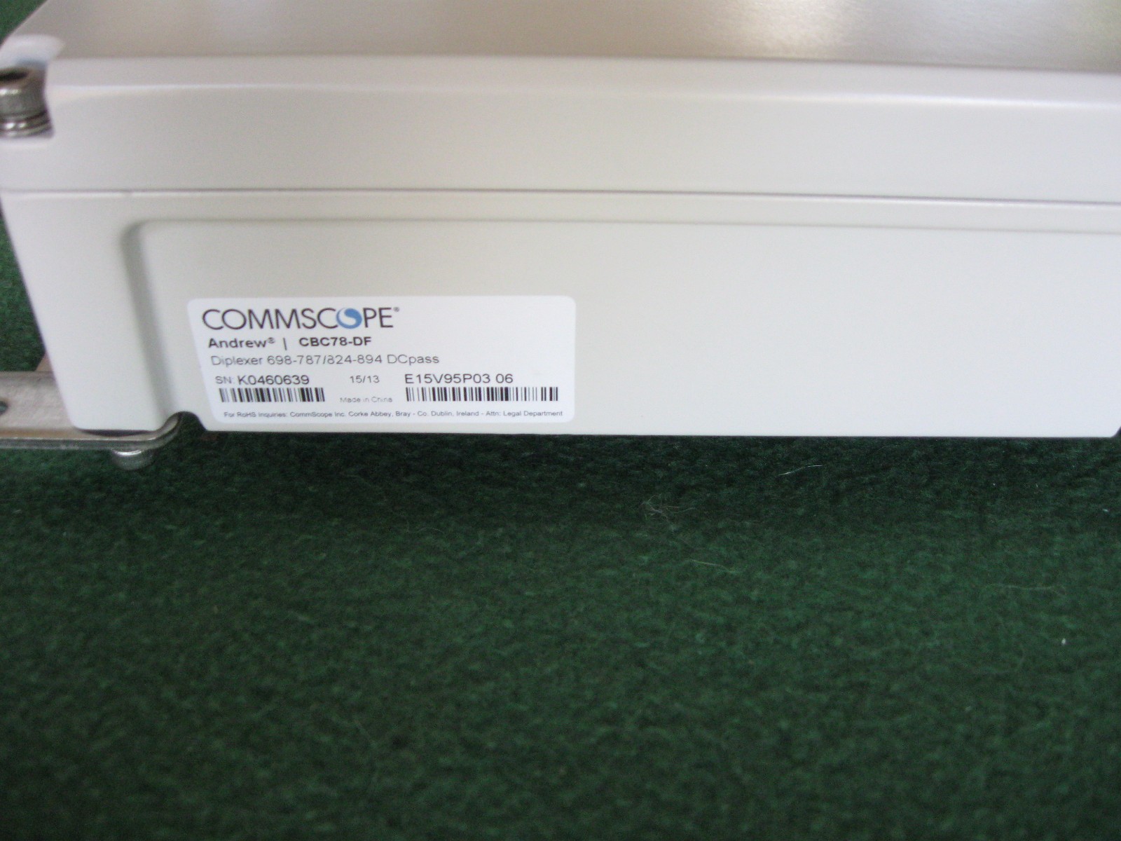 NEW COMMSCOPE/ANDREW SOLUTION 1 BASE CROSSBAND COUPLER CBC78-DF ...