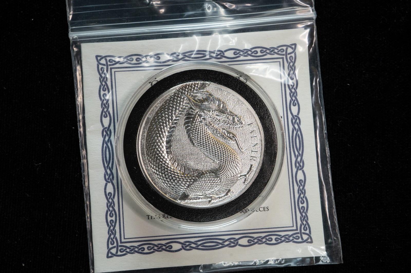 Rare 2020 Germania Mint Fafnir 1 oz .9999 Silver in Capsule in BU with ...
