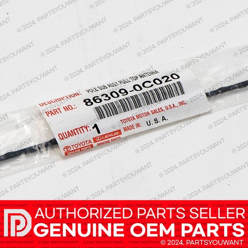 GENUINE Toyota OEM Manual Type Radio Antenna Pole Mast 86309-0C020 ...