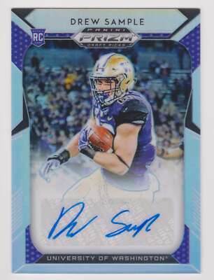 Drew Sample 2019 Prizm Draft Picks #271 Silver SP Autographs UW Huskies ...