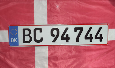 Used Denmark License Plate - replica | eBay