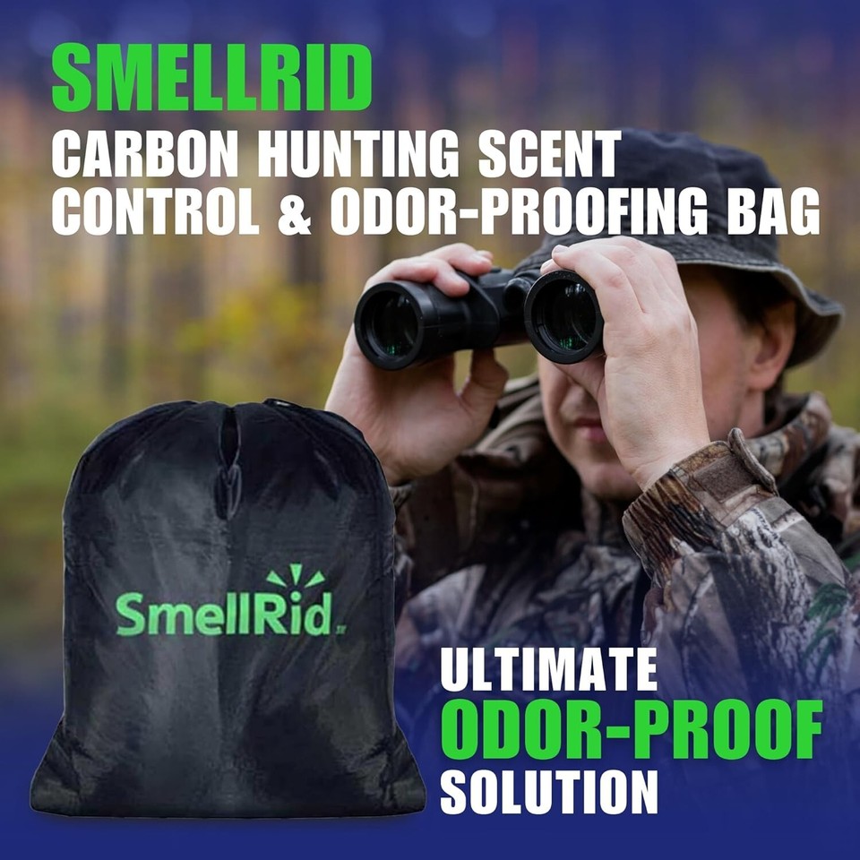 SMELLRID Reusable Carbon Hunting Scent Control Bag: Large 24" x 28" Bag ...