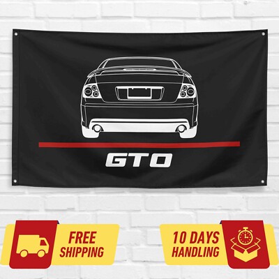 For Pontiac GTO 2006 Car Enthusiast 3x5 ft Flag Birthday Gift Banner | eBay