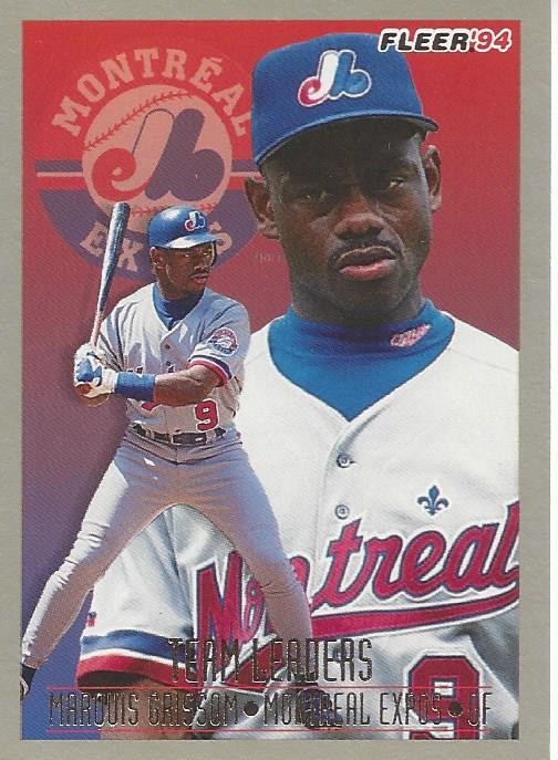 1994 Fleer Team Leaders Marquis Grissom 22 Expos | eBay