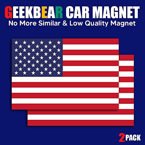 2Pack 6x4" American Flag Magnet Decal Patriotic USA Flag Mangnet for ...