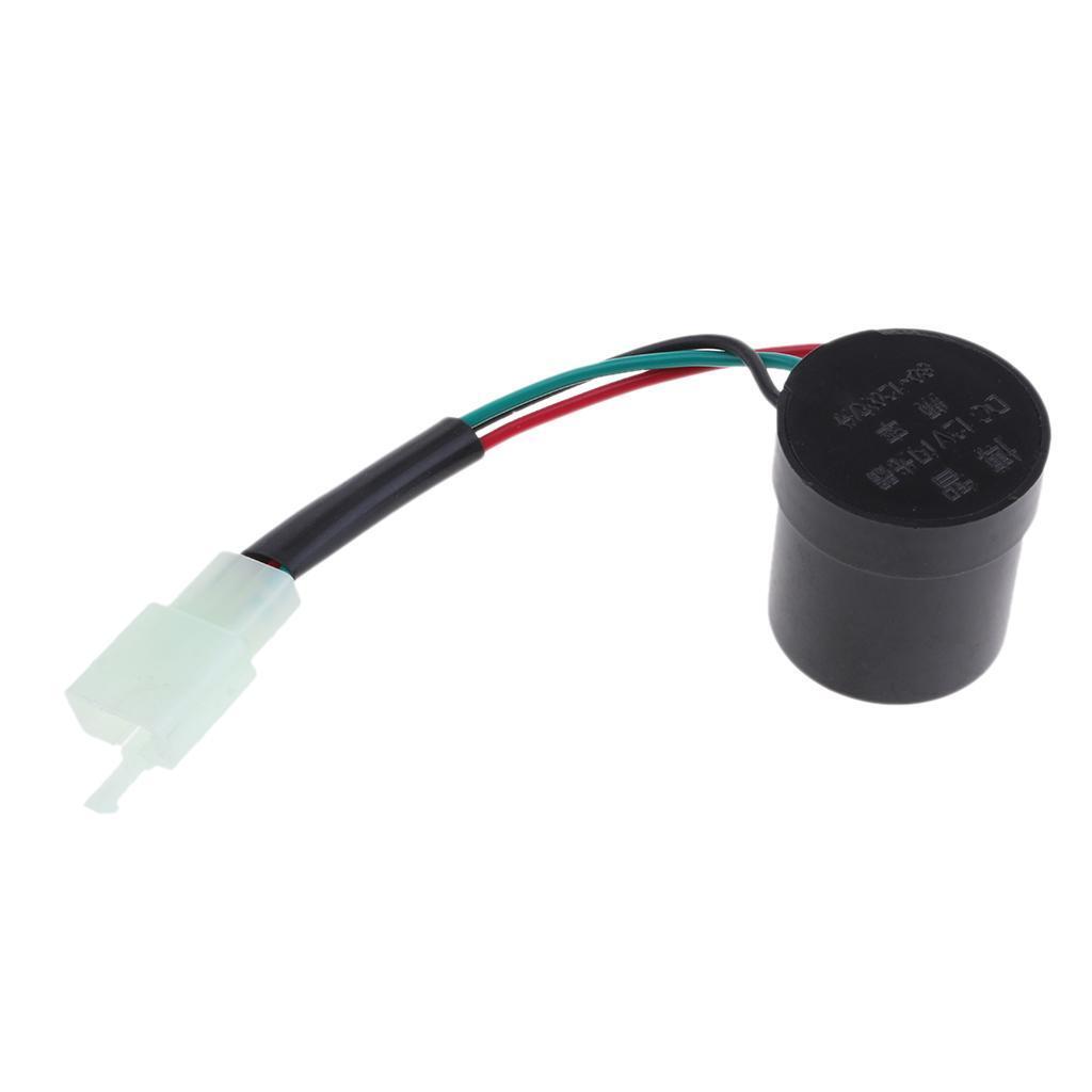Turn Signal Relay Flasher Round 12V 3 Wire for Scooter Motorcycle | eBay