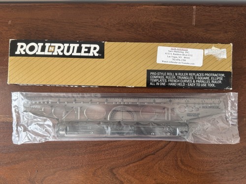 NOS Roll N Ruler 12 Inch Long Vintage Made In USA Sewing Drawing ...