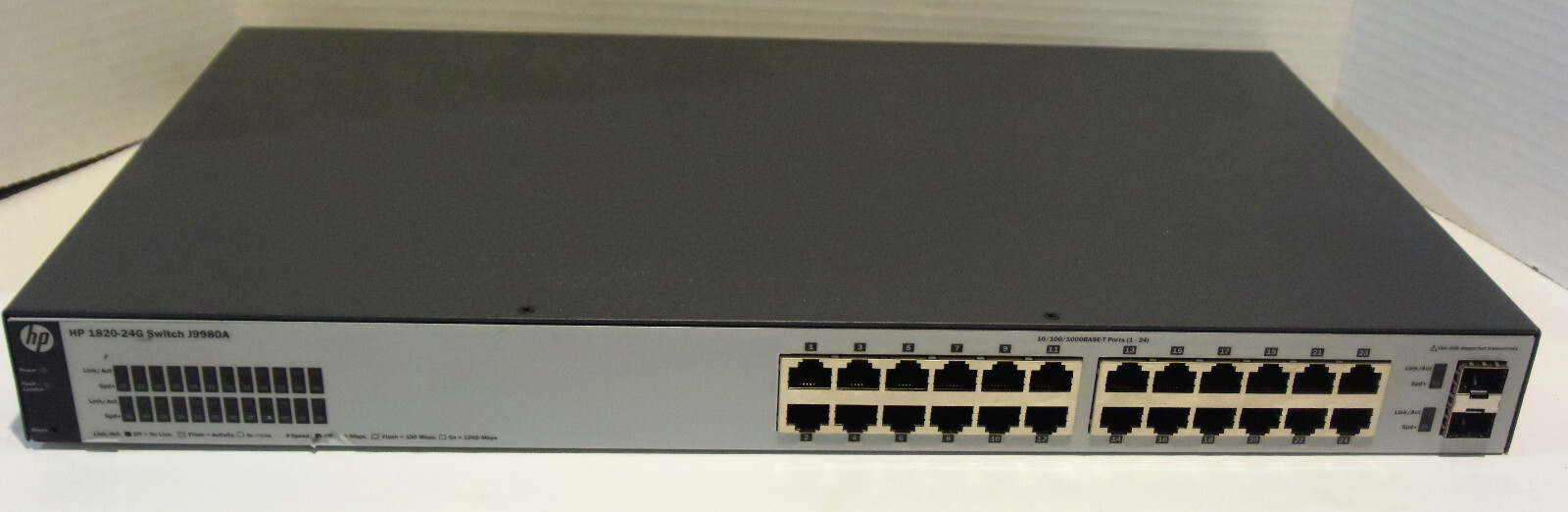 HP 1820-24G J9980A 24 Port Gigabit Ethernet Managed Switch GB414 | eBay