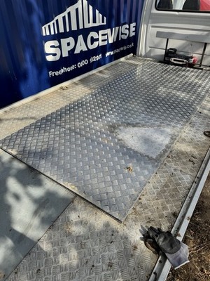 8x4 Aluminium Tread Plate Chequer 2500 x 1250 Ally Metal Sheets Checker ...