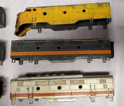 6 Varney Ho Scale EMD F3 A & B Diesel Locomotive Die Cast Body Shells ...