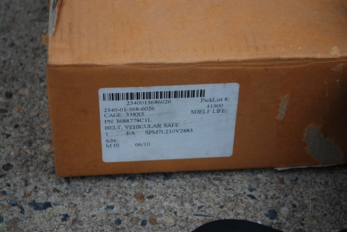 NAVISTAR VEHICULAR SAFETY SEAT BELT 3688778C1L NEW 2540-01-568-6026 | eBay