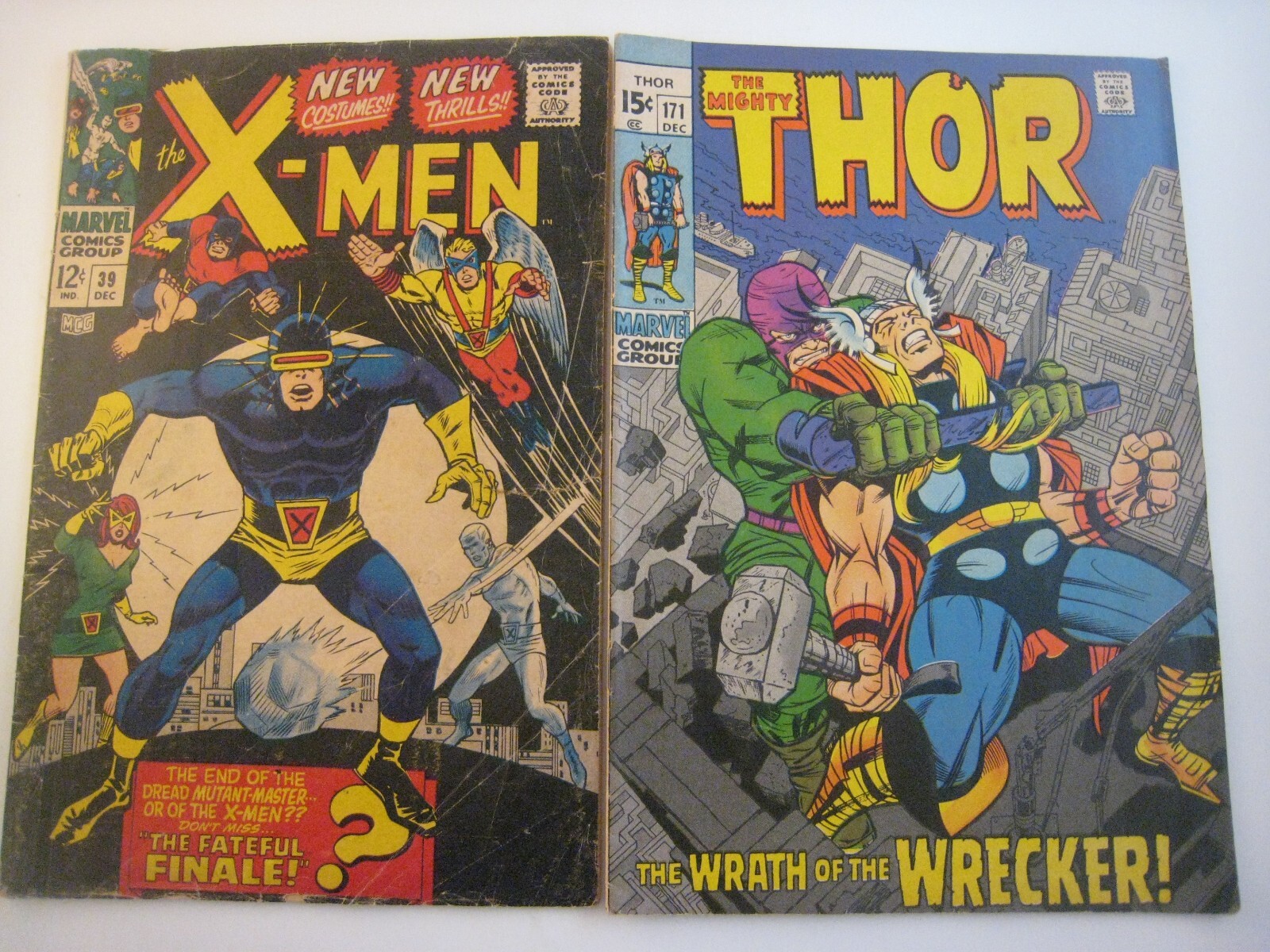 SILVER AGE MARVEL COMIC LOT OF 6, SILVER SURFER, SPIDERMAN, HULK, THOR ...