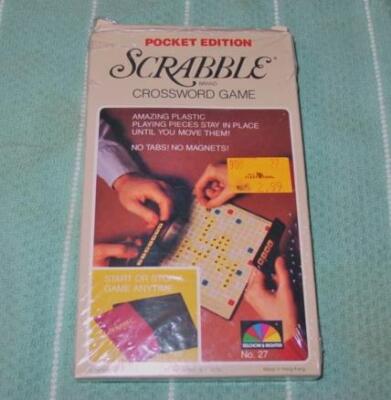 1978 Selchow & Righter : Pocket Edition of SCRABBLE crossword Game (NM ...