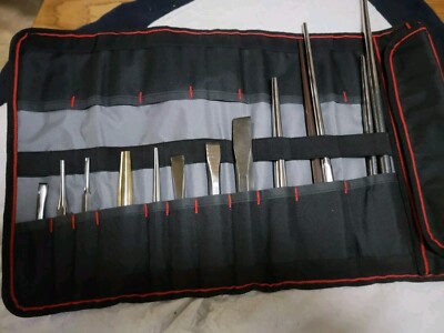 Snap-On, MAC, MATCO Tools MIX, 13pc Punch & Chisel Set NEW Canvas Roll ...