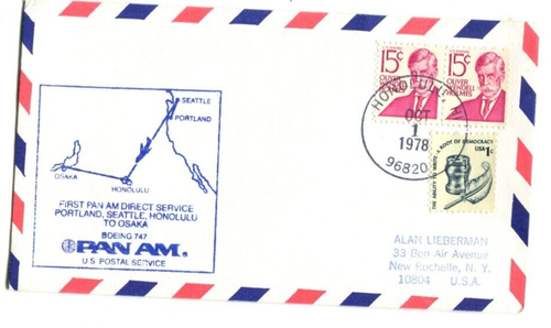 Pan American First Flight Honolulu Hawaii - Osaka Japan - 1978 | eBay