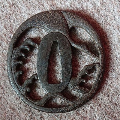 Tsuba - Katana Crane