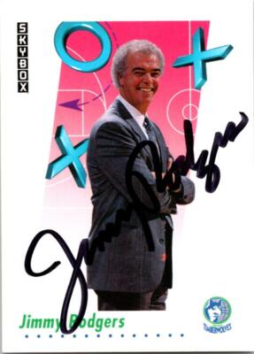 Jimmy Rodgers autographed Basketball Card (Timberwolves) 1992 Skybox ...