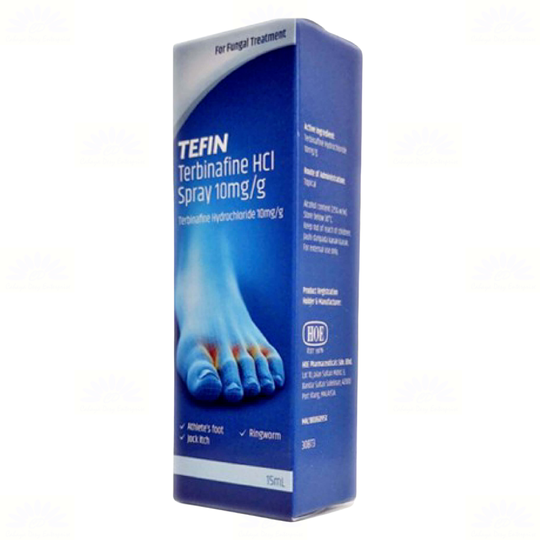 Tefin Terbinafine HCI Spray Fungal Treatment 10mg/g 15ml | eBay