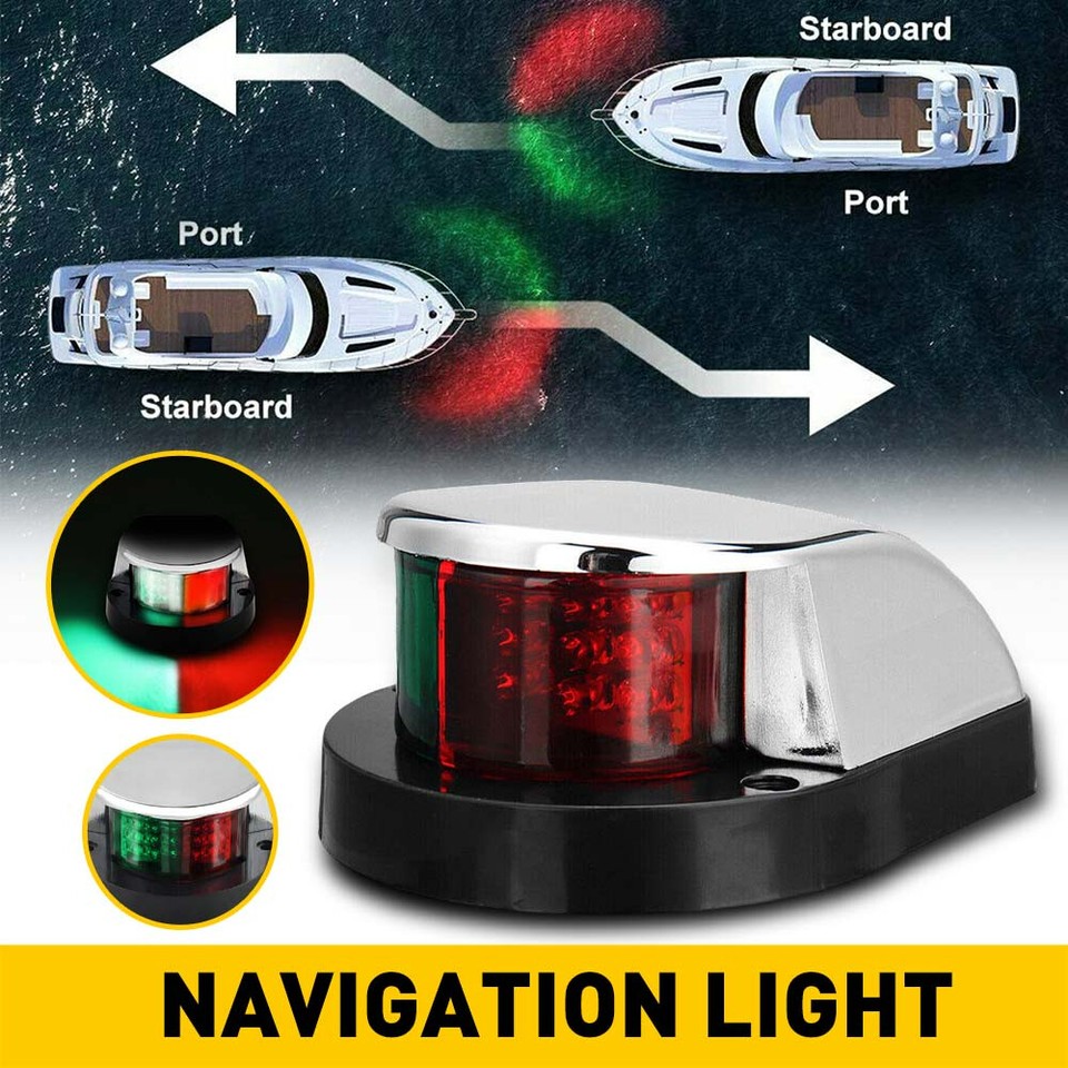 LED Marine Boat Yacht Bow Ship Deck Navigation Light Nav Lamp 12V 3W ...