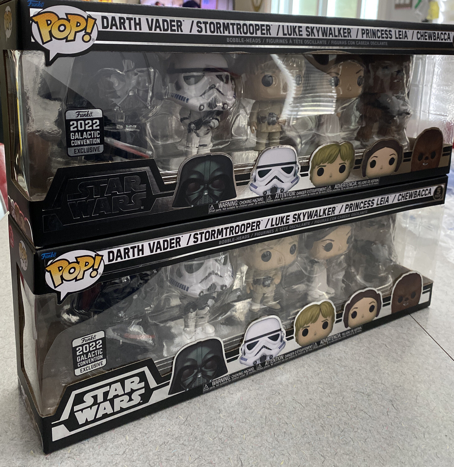 Star Wars Celebration Exclusive Funko Pop 5 Pack - 2022 Galactic ...