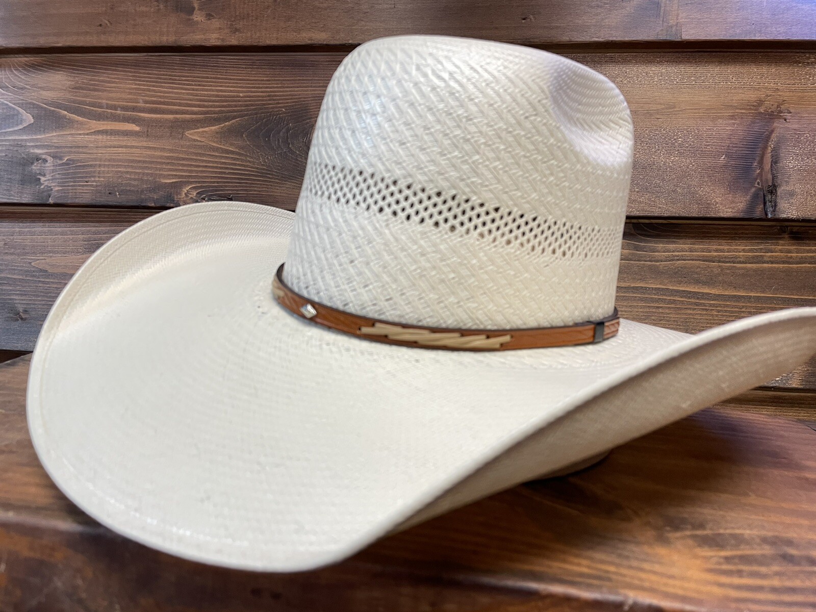Men's Fine Natural Cowboy Straw Hat 750X Brazil Tip -1927 | eBay
