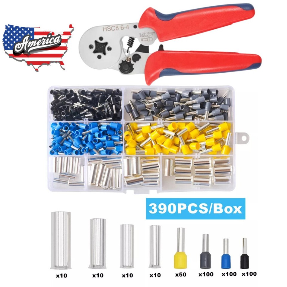 440Pcs Wire Ferrules Kits Ferrules Wire Ends Terminals Crimp Terminal ...