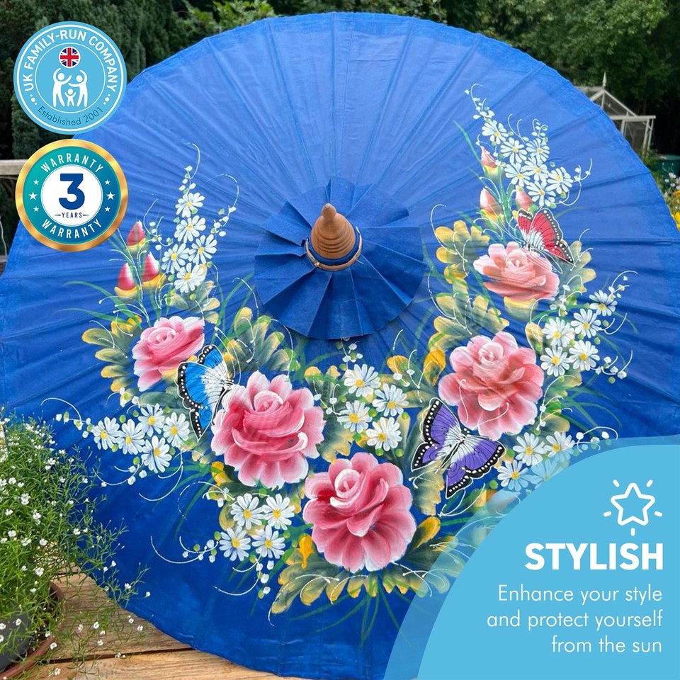 FLORAL OILED PAPER SUNSHADE PARASOL | Sun Protection | Wedding ...