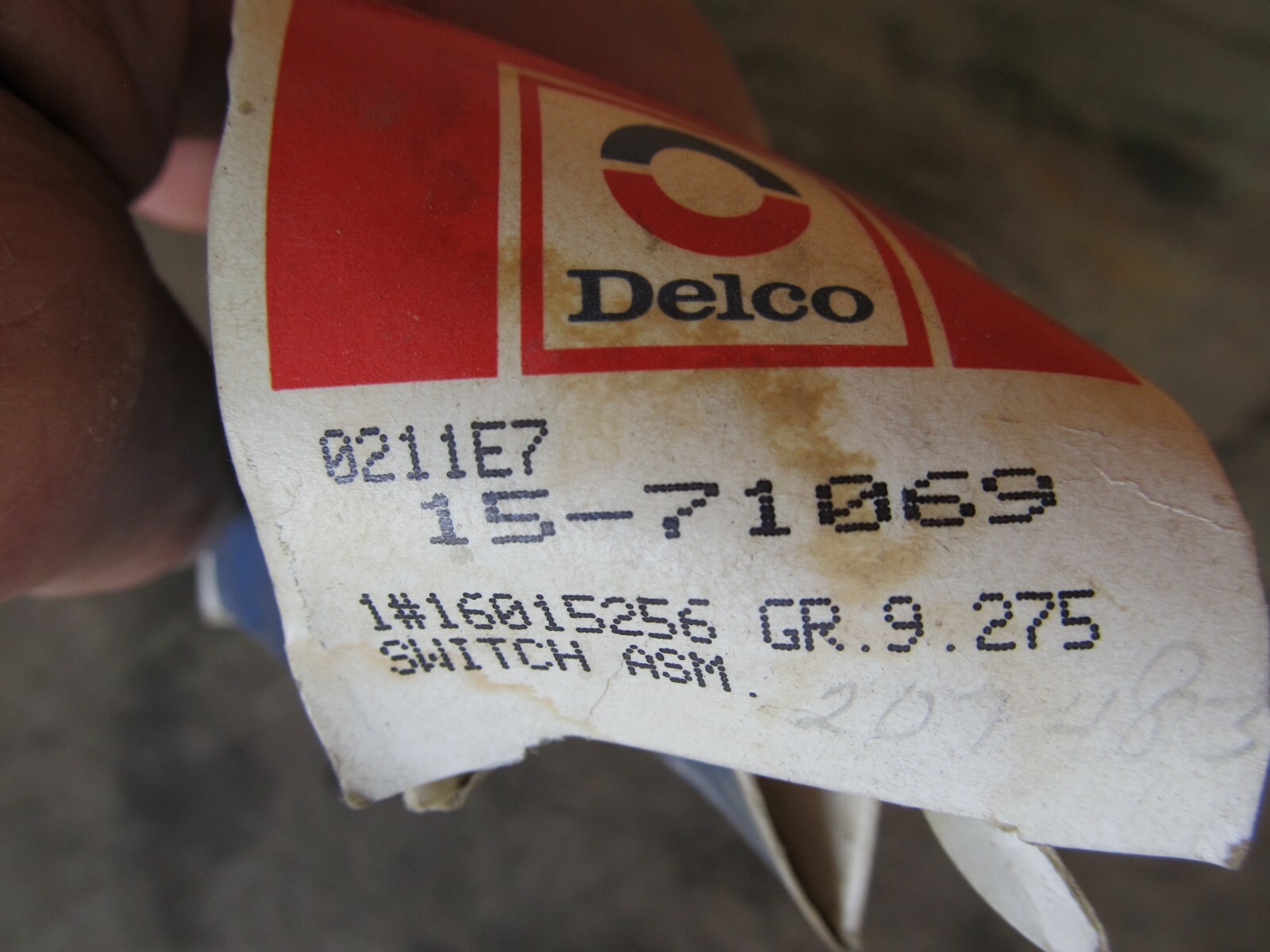NOS New Delco 15-71069 A/C Blower Switch GM pn 16015256 Suburban Truck ...