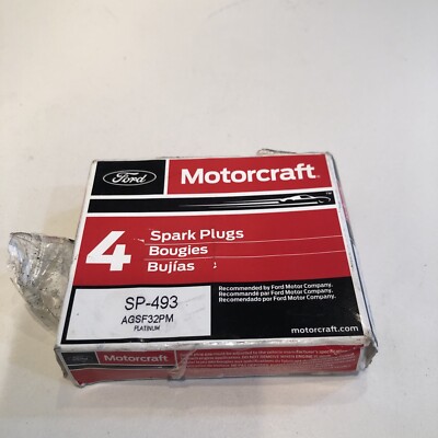 Ford Motorcraft 4 Spark Plugs SP-493 AGSF32PM Platinum | eBay