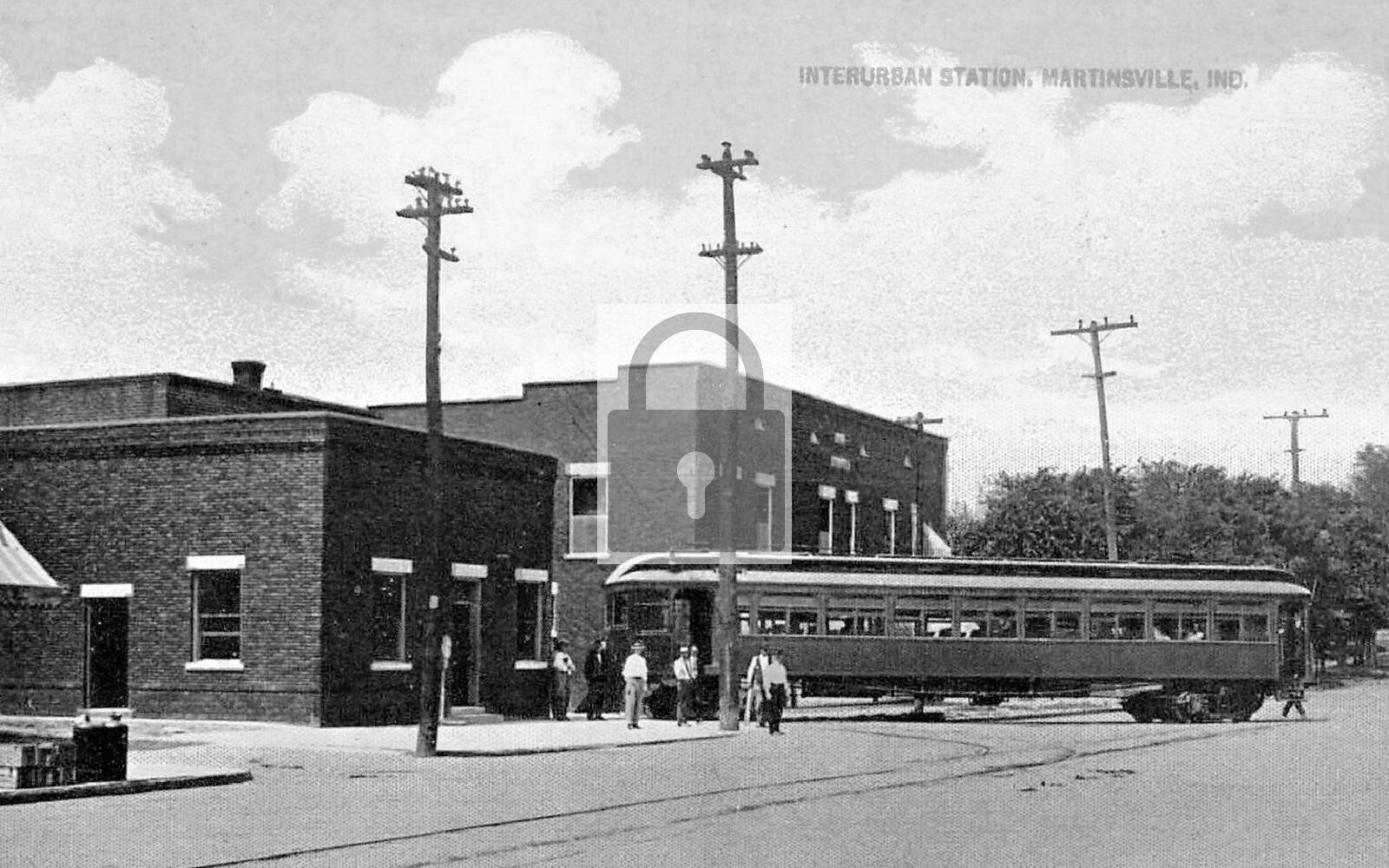 Interurban Railroad Station Martinsville Indiana IN - 11x17 Canvas ...