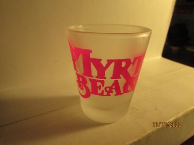 Myrtle Beach - Pink Letters on Frosted Souvenir Standard Shot Glass ...