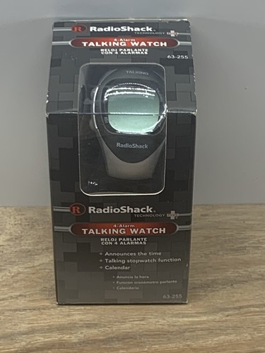Radio Shack 4-Alarm Talking Watch 63-255 W/ Box | eBay