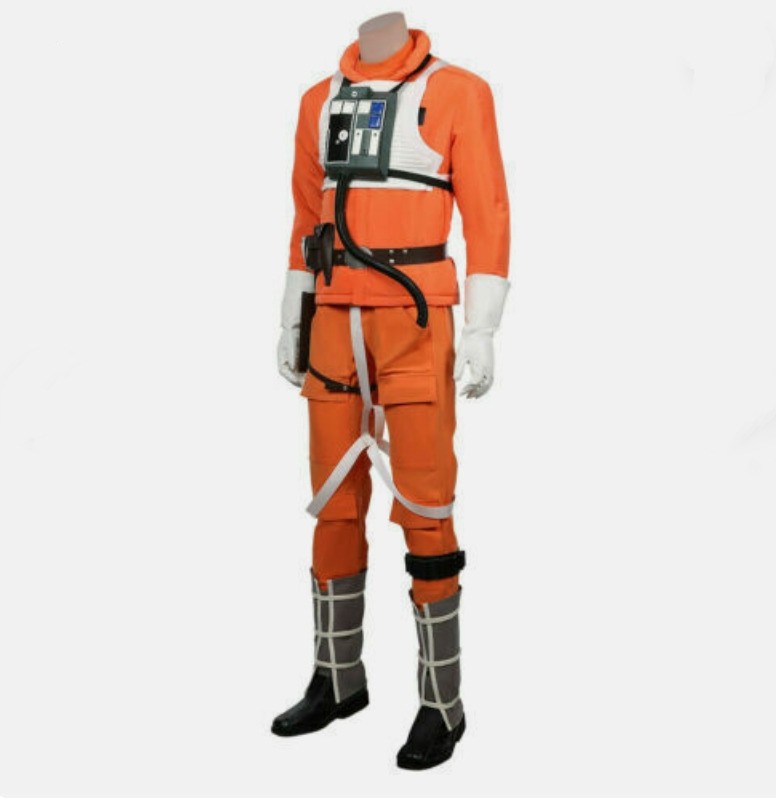 Jumpsuit Suit Costume Star Wars-Luke Skywalker Pilot Cosplay Uniform ...
