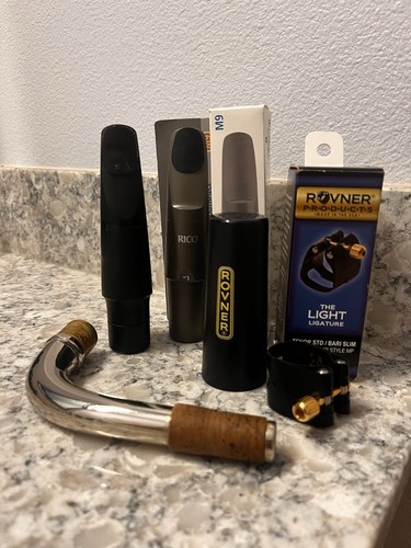 Baritone Saxophone Mouthpiece Set Up Otto Link Rovner Rico | eBay