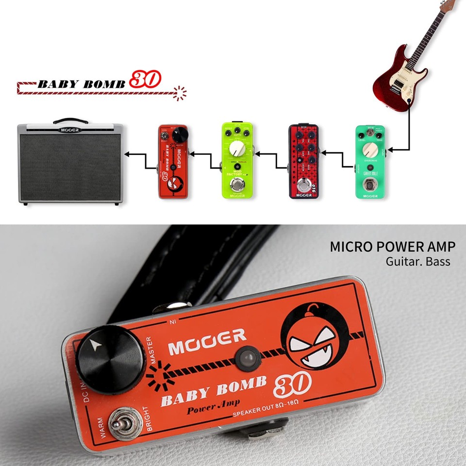 MOOER Baby Bomb 30 30W Power Amp Micro Pedal | eBay