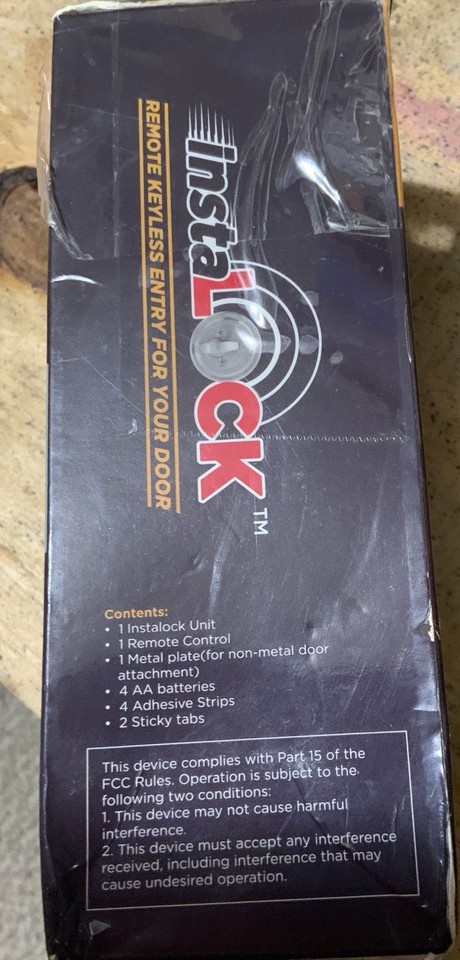 Instalock W/1 Remote Control 80 Feet Brushed Silver Easy to Install No Tools Req | eBay
