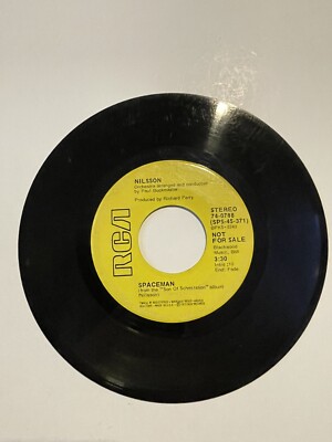 Nilsson SPACEMAN 45 RPM Promo Record 7” RCA Son of Schmilsson | eBay