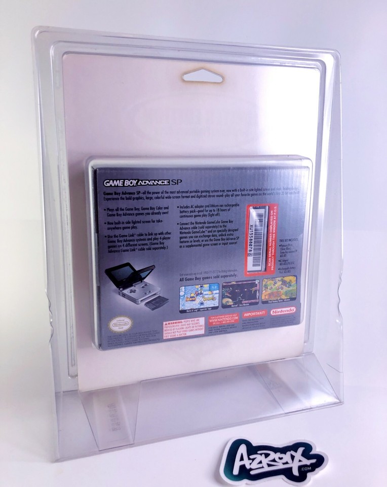 NEW Game Boy Advance SP Limited Edition Dual Tone Platinum Onyx SEALED ...
