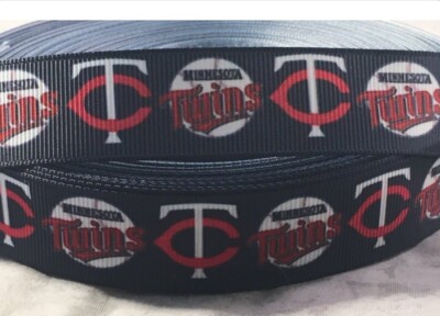 Twins Ribbon - 7/8" Grosgrain Ribbon - Baseball Ribbon - Minnesota ...