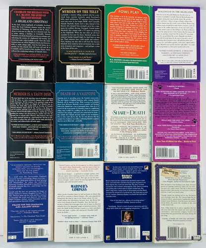 Lot of 12 Cozy Mystery Paperback Books M.C. Beaton Earlene Fowler Hazel ...