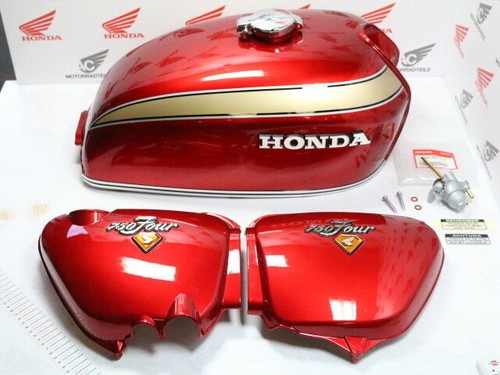 Honda CB 750 Four K2 Paint Set Candy Ruby Red Tank + Side Panels ...