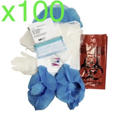 100 Pack Morrison Medical #6300 Protection Isolation Kit PPE Gown ...