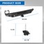 For 2018-2023 Jeep WRANGLER JL Rear Bumper w/2*D-Rings & License ...