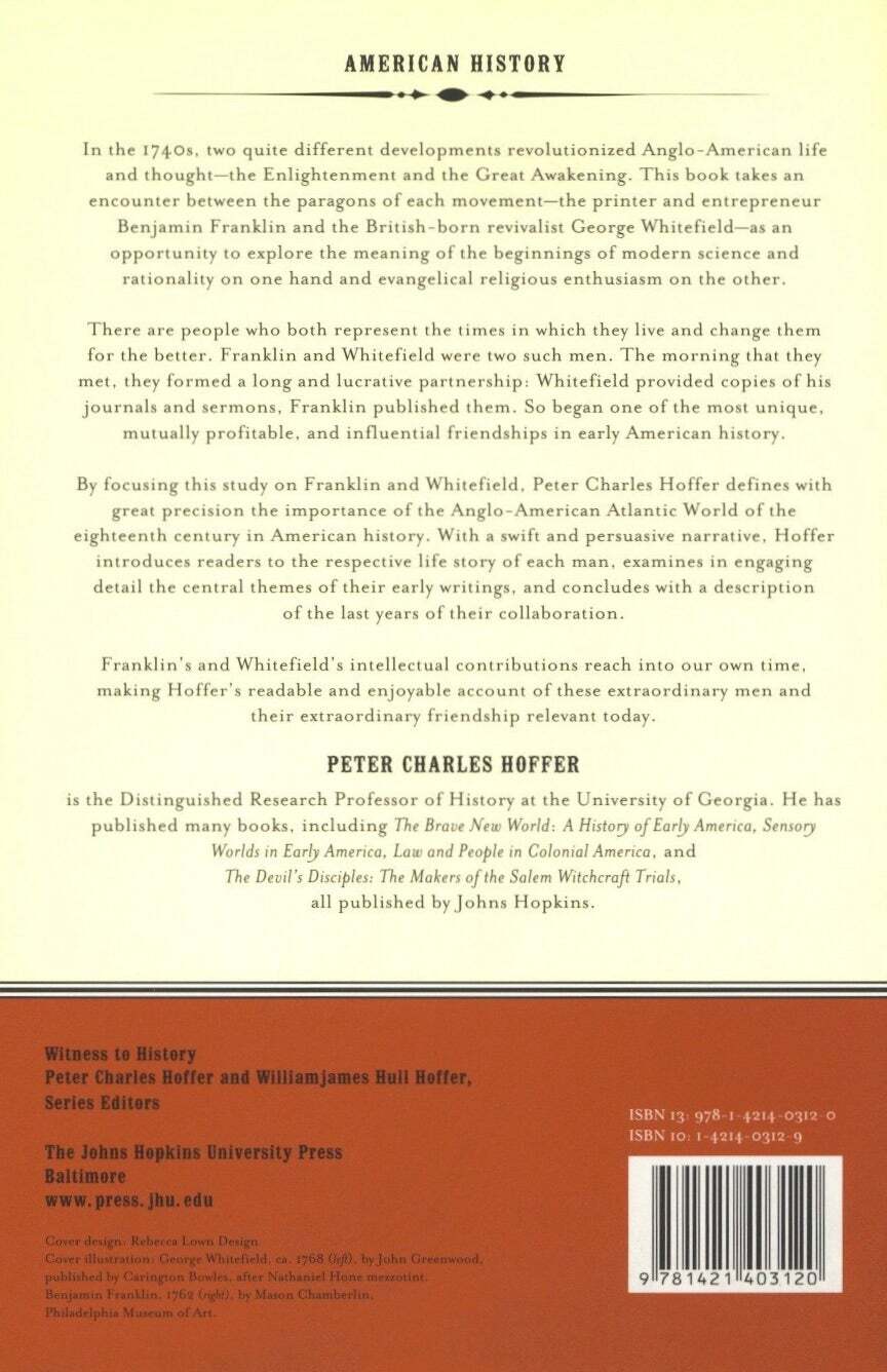 Witness to History Ser.: When Benjamin Franklin Met the Reverend ...