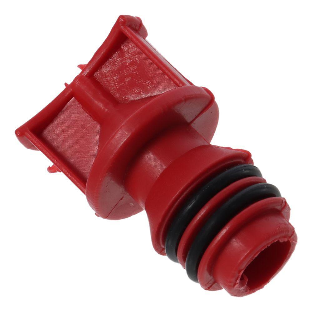 5Pcs Plastic Shell Air Compressor Red Oil Plugs Hard Male Thread ...