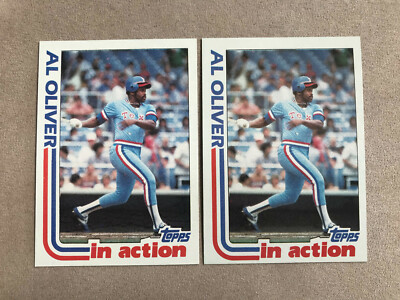1982 Topps Baseball Card #591 Al Oliver In Action Texas Rangers NM/MT ...