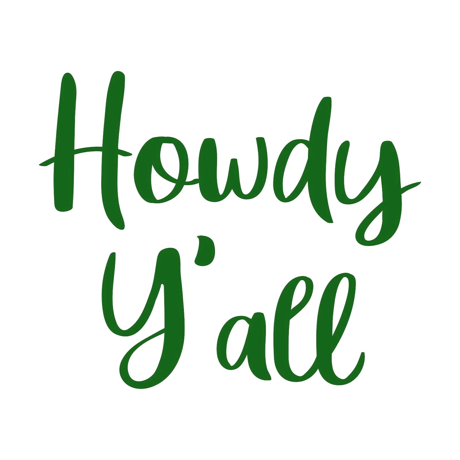 Howdy Y'all Sticker - Greetings Decal | eBay